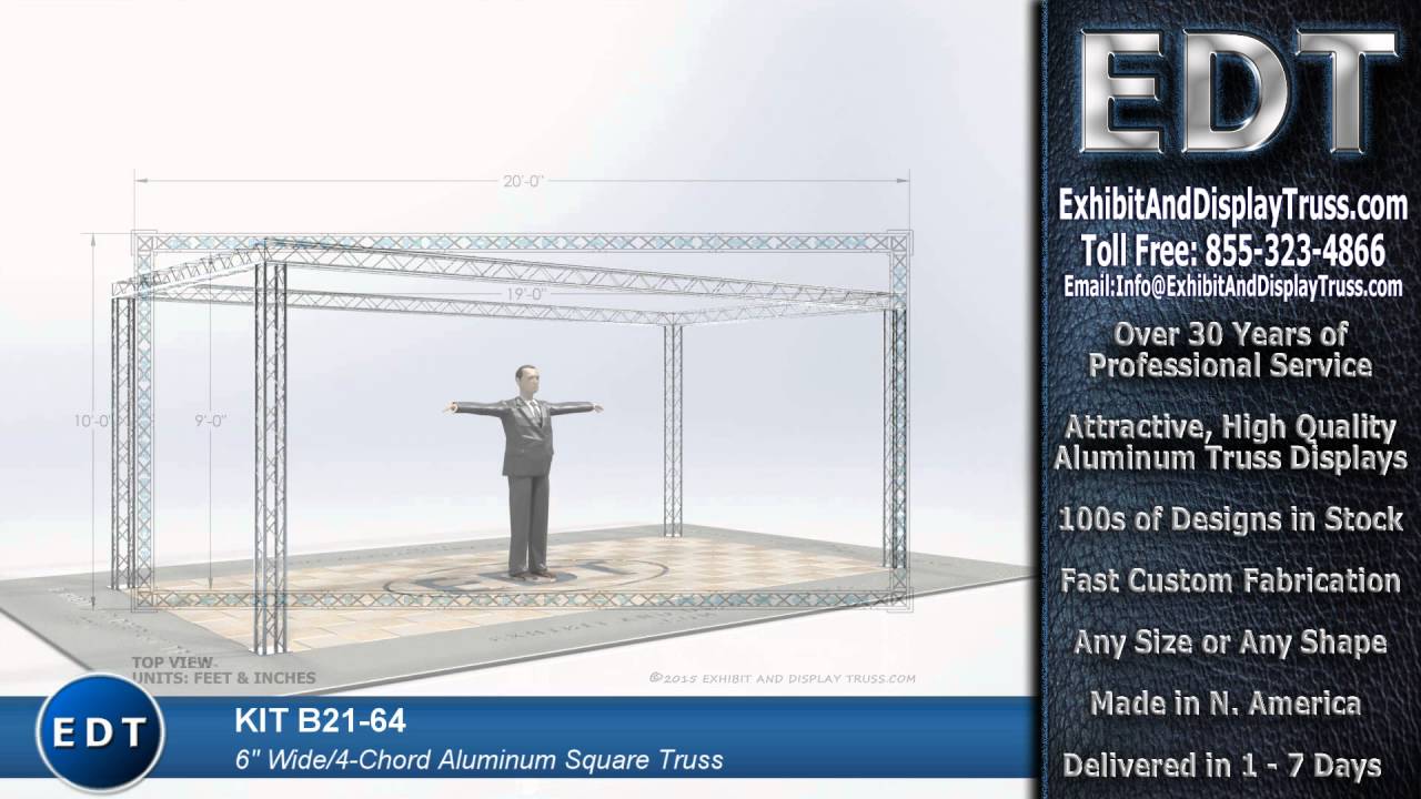 B21-64 Aluminum Truss Display System Portable and Lightweight Mini ...