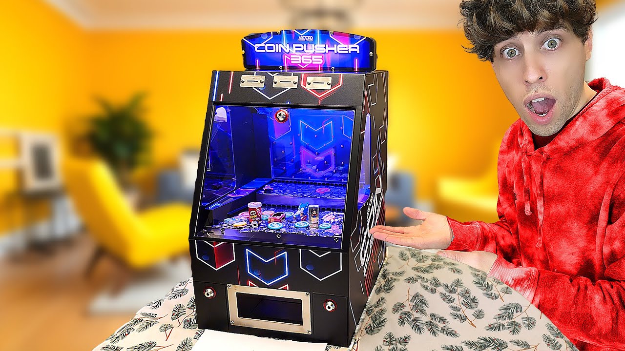 Revealing The World's First Tabletop Coin Pusher! - YouTube