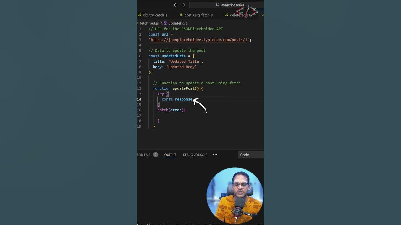 🚀 Fetch Api Put Interview Question 🌐 Codewithkg Coding Javascript Youtube
