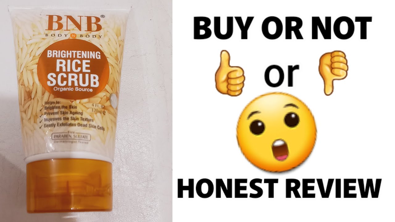 Viral Bnb rice scrub honest review by beauty with knowledge|how touse ...