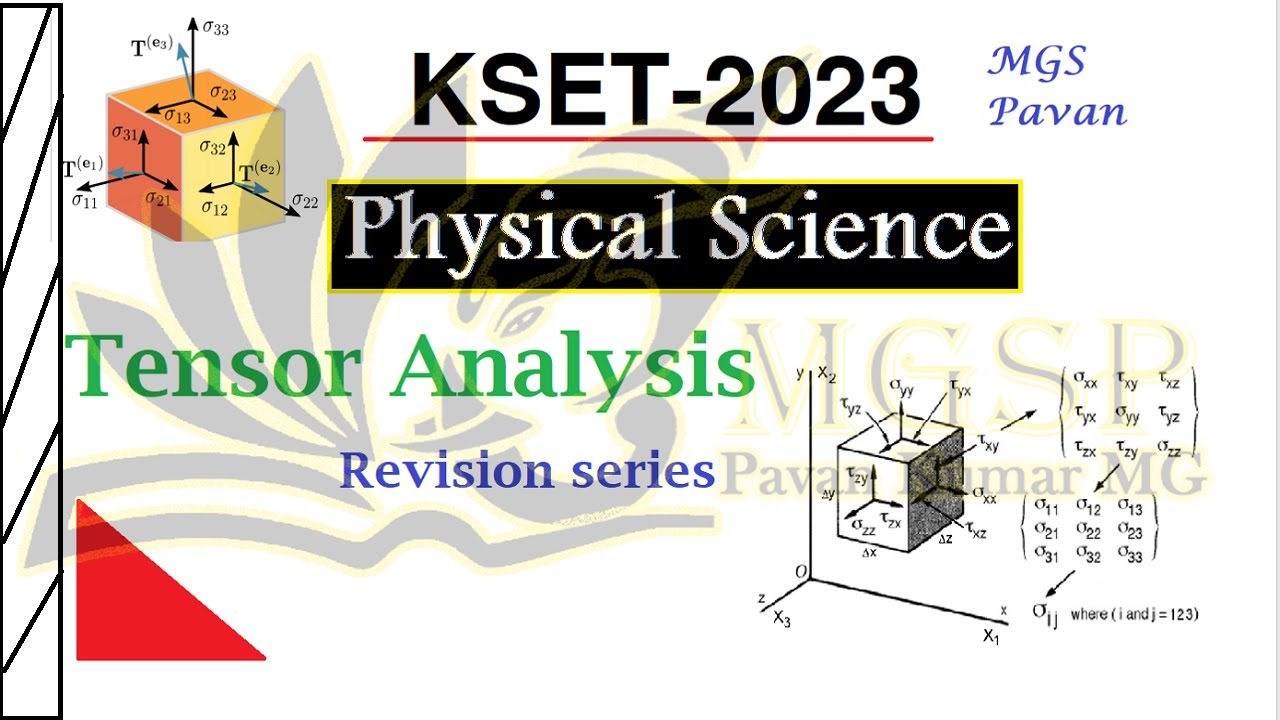 KSET 2023 Physical Science Tensor Analysis Review Classes #kset2023 ...