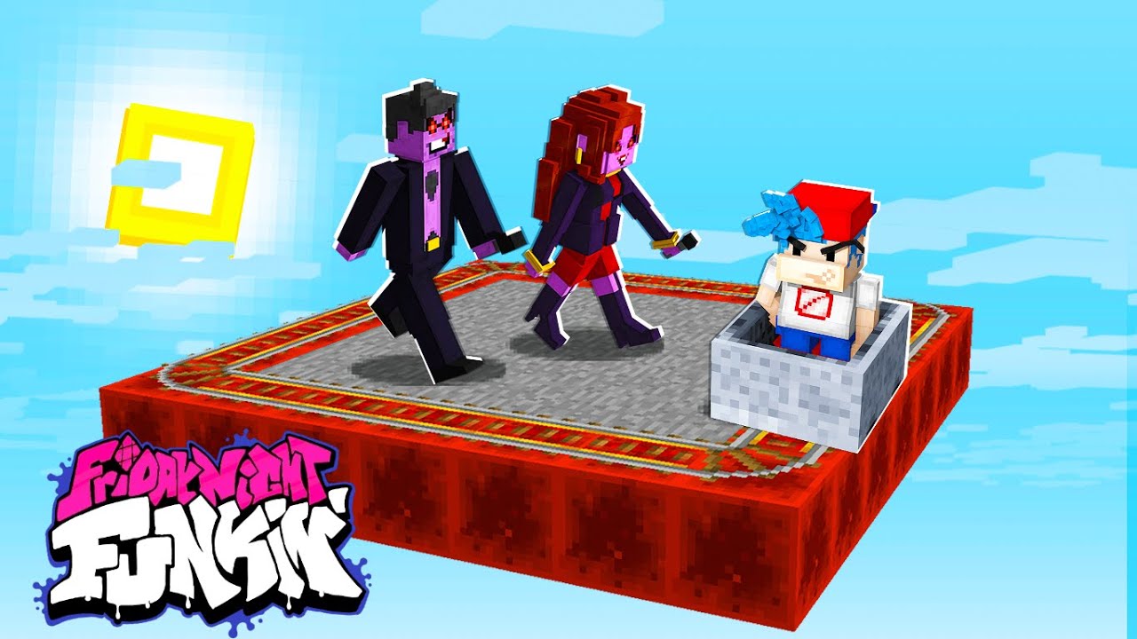 "DESAFIO" Testei os PERSONAGENS do FRIDAY NIGHT FUNKIN no MINECRAFT ...