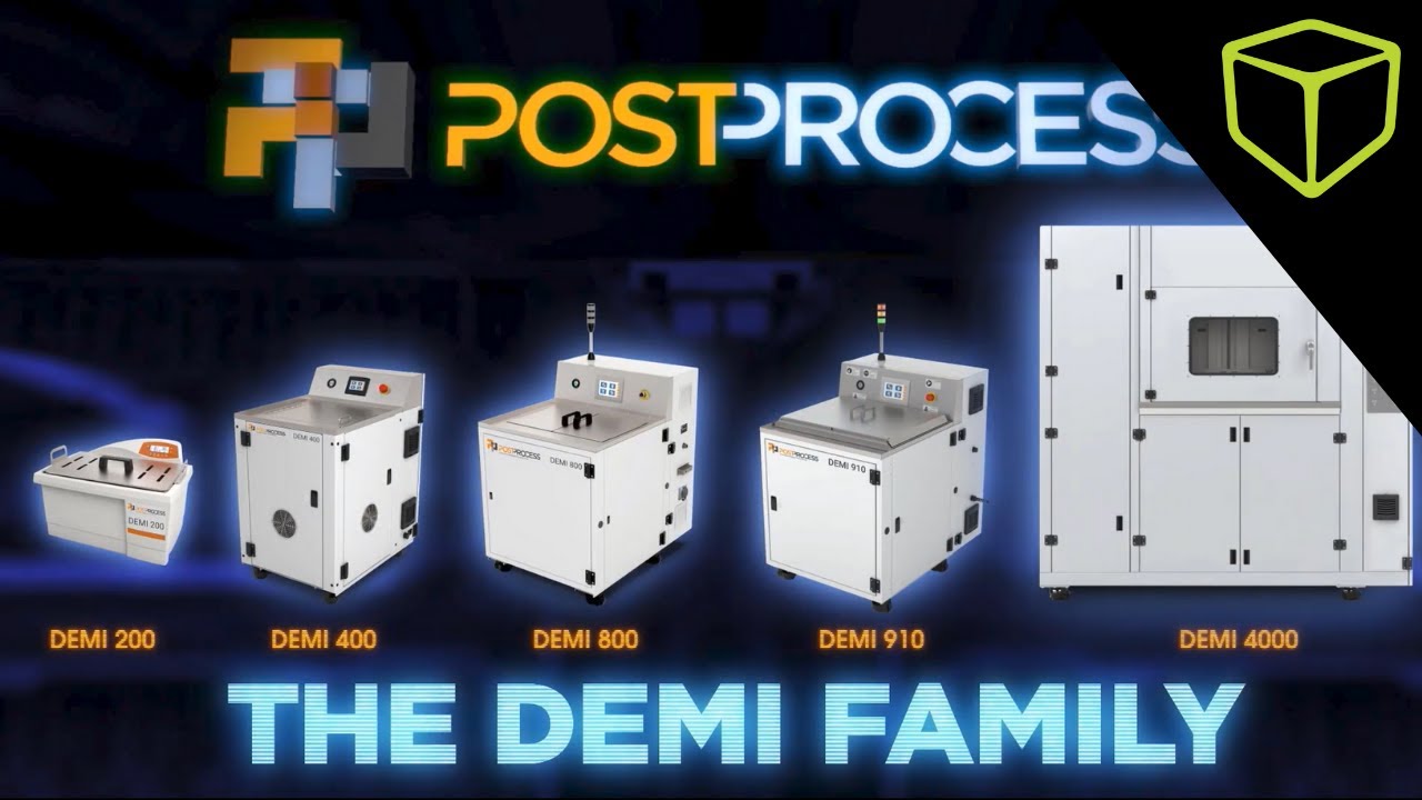 PostProcess Technology - DEMI Family Resin & Support Removal - YouTube