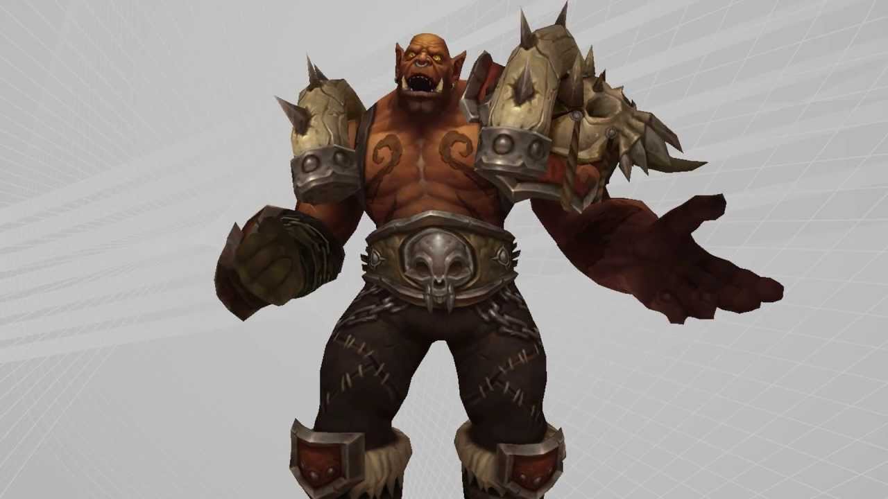 Updated Garrosh model - patch 5.4 preview - YouTube