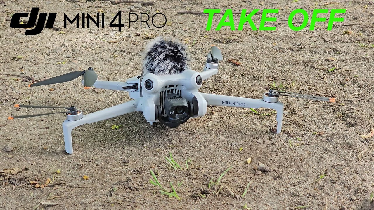 DJI mini 4 pro with DJI wireless microphone TAKE OFF - YouTube