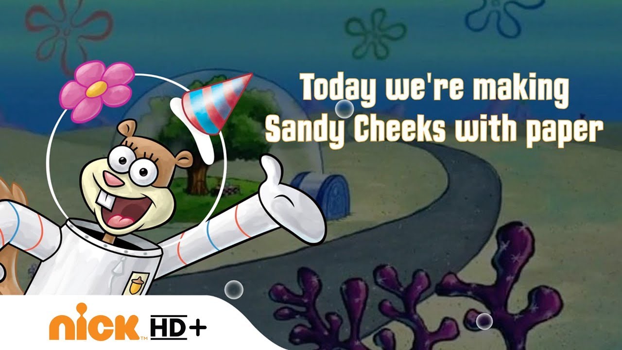 Sandy Cheeks | Paper DIY | #HomeOkPlease - YouTube