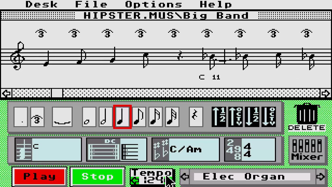 ATARI STE MUSIC MAKER FROM ST family curriculum creative computing module atari uk b - YouTube