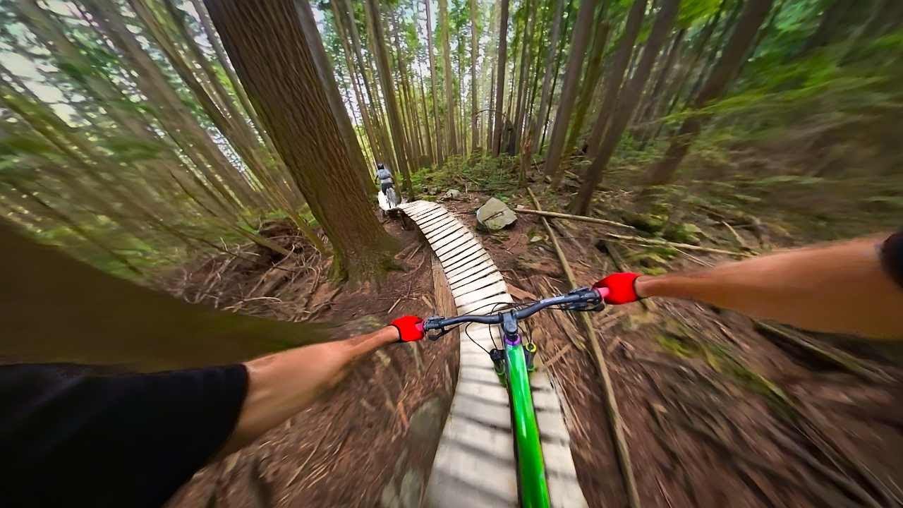 Riding INSANE Wooden Roller Coaster Bike Features! - YouTube