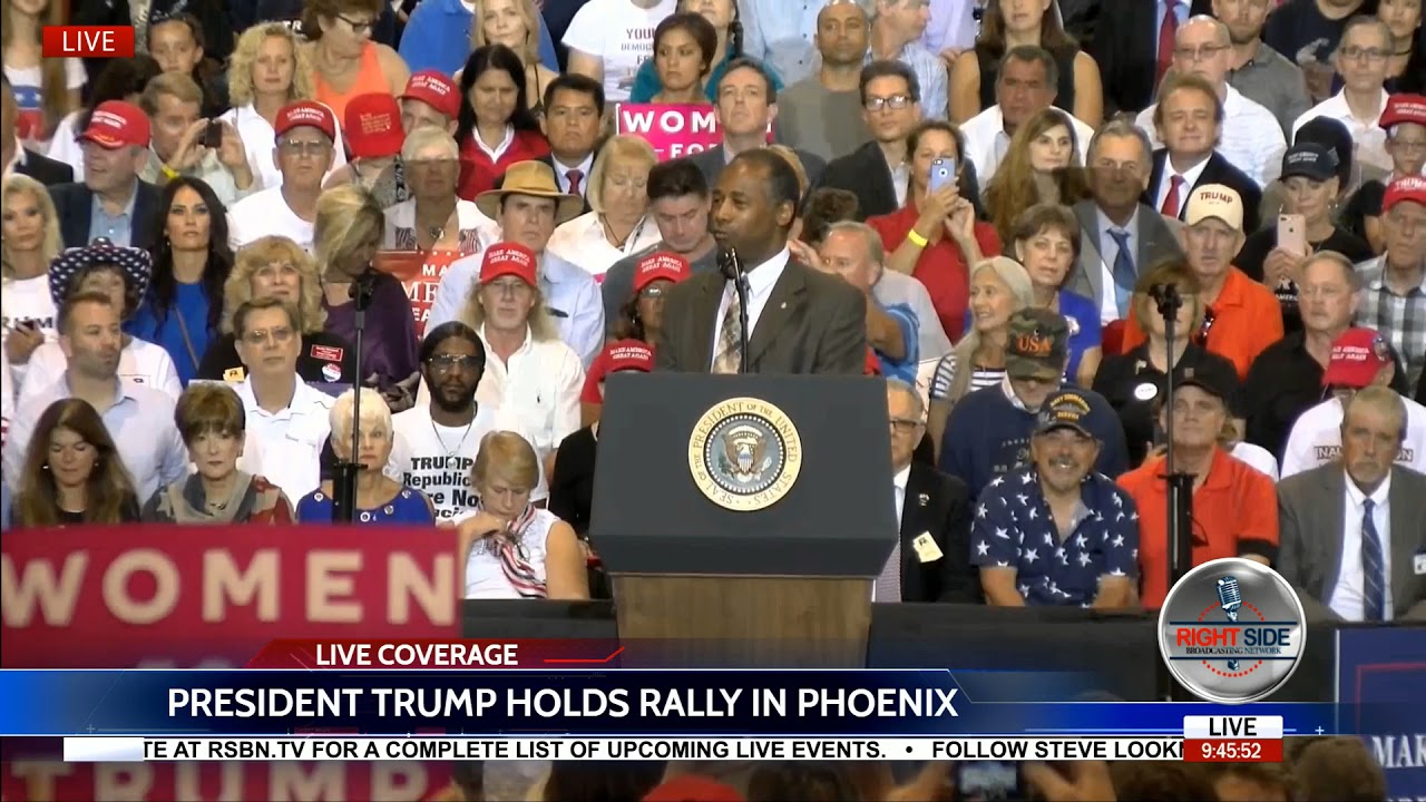 HUD Secretary Dr. Ben Carson Speaks at President Trump Rally in Phoenix ...