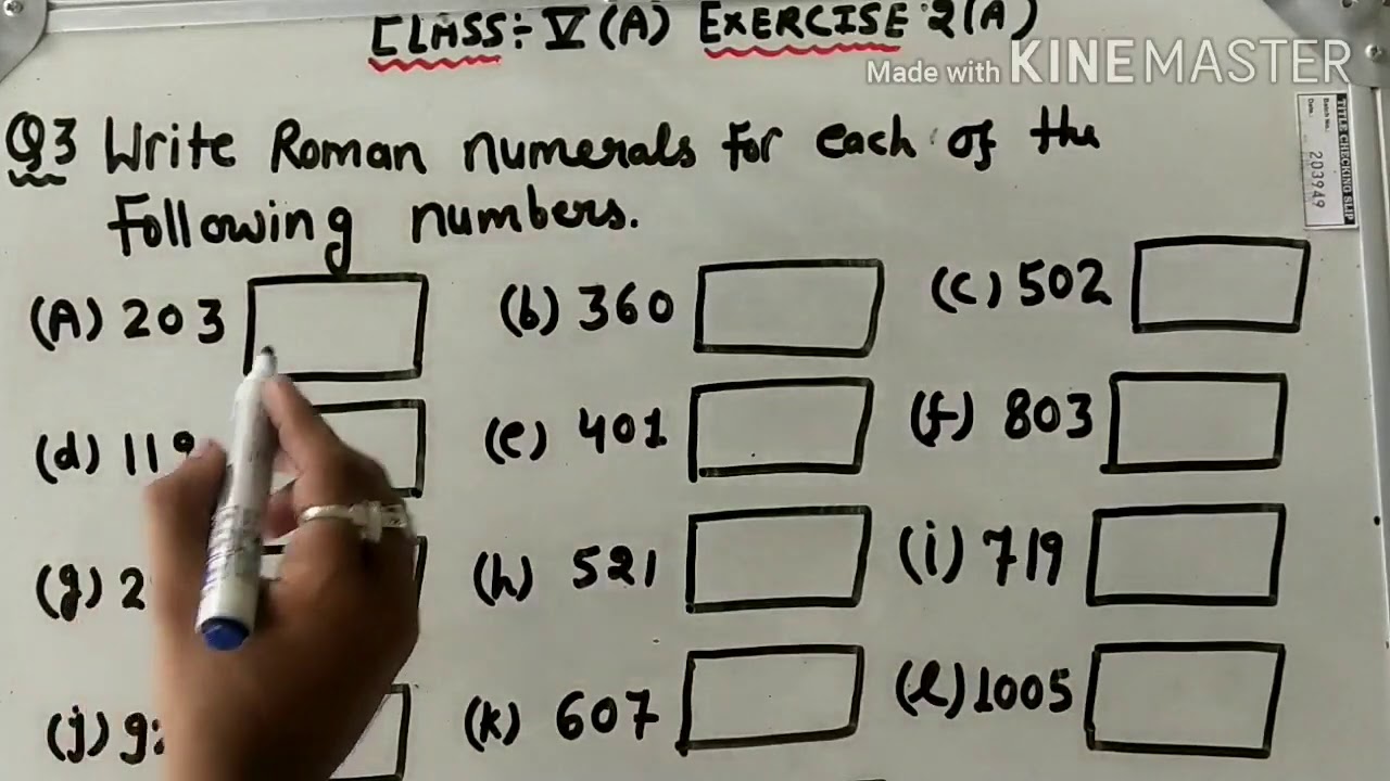 CLASS 5th ch 2 Roman numerals - YouTube