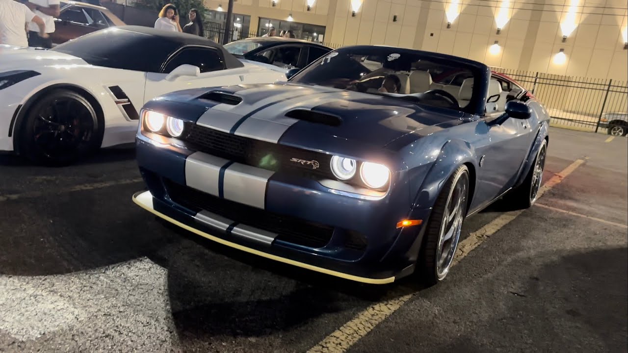 The Hardest Hellcat in New Orleans at the Car Meet (Must Watch) - YouTube