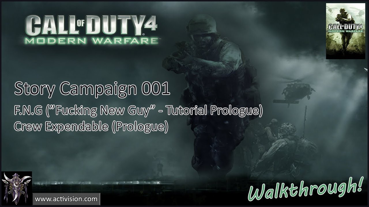 Call of Duty 4 - Modern Warfare | Story Campaign 001 | FNG & Crew ...