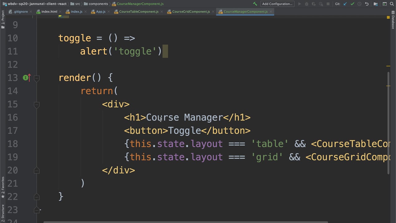 Handling Click Events In React Js Components Toggle Event Handler Cs4550 W4 1 4100 Youtube 2508