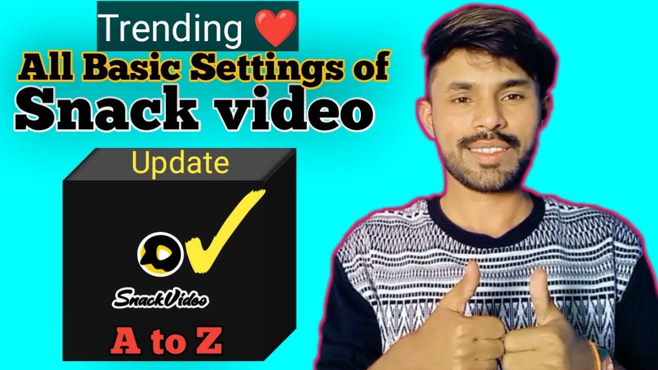 Snack video!All Basic Settings of snackvideo! snack settings! Update ...