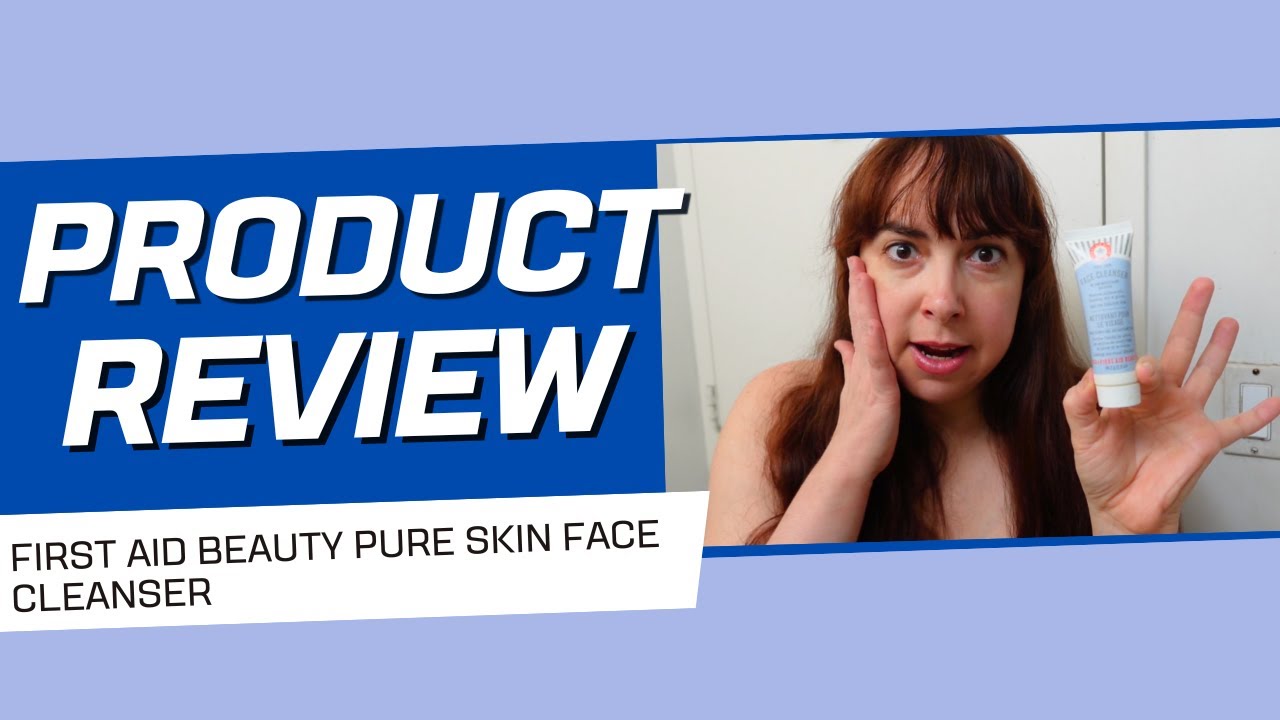 First Aid Beauty Pure Skin Face Cleanser, with Antioxidant Booster ...