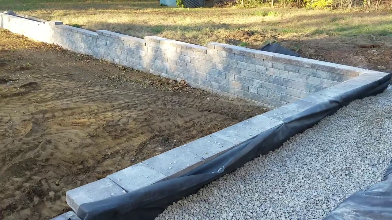 Retaining Wall Stormwater Drainage - French Drain Installation ...