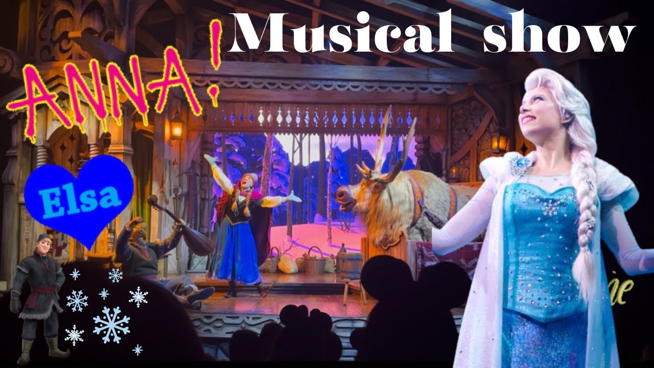Anna Elsa Musical show at disneyland paris #annafrozen #show - YouTube