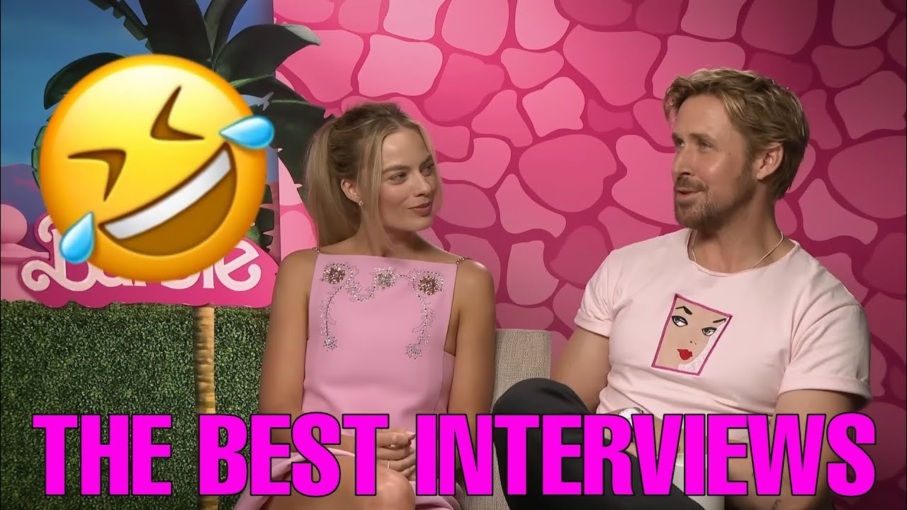 Ryan Gosling and Margot Robbie Best Cute and Funny Barbie Interviews ...