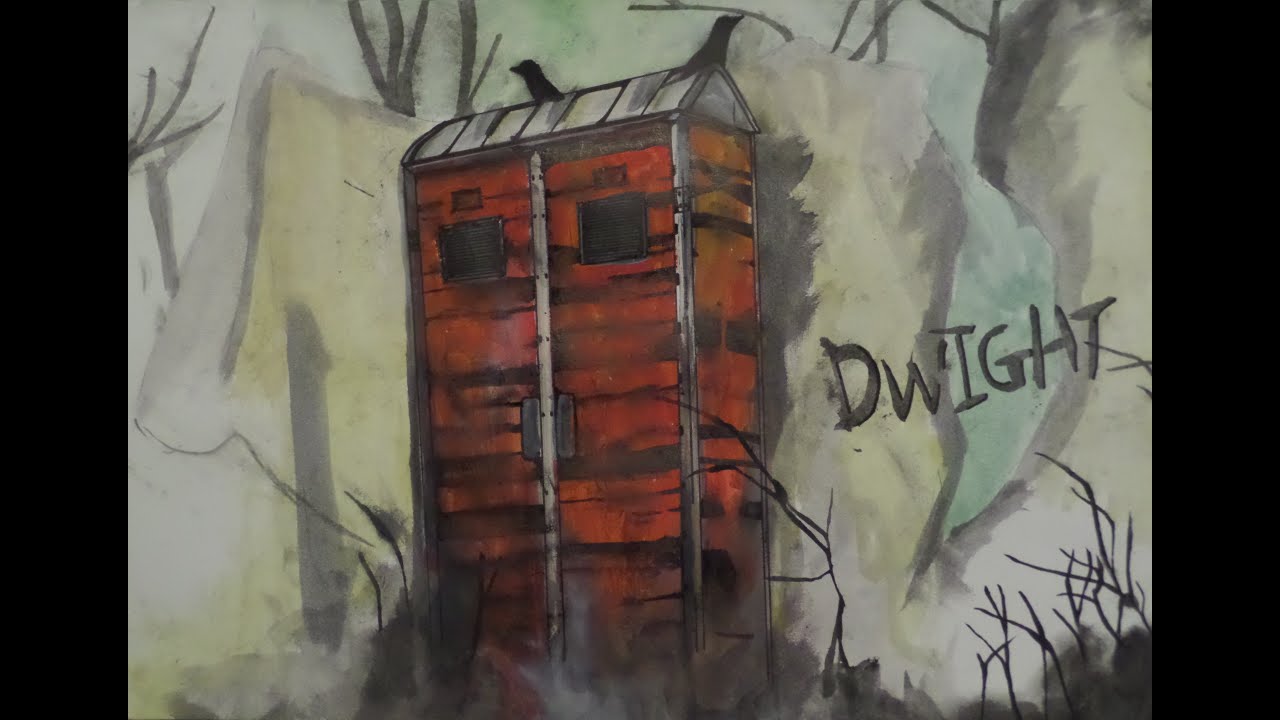 Dead by Daylight Speed Art - Dwight - YouTube