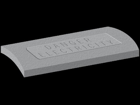 Concrete Cable Protection Cover Tiles | Cable Tiles | - YouTube