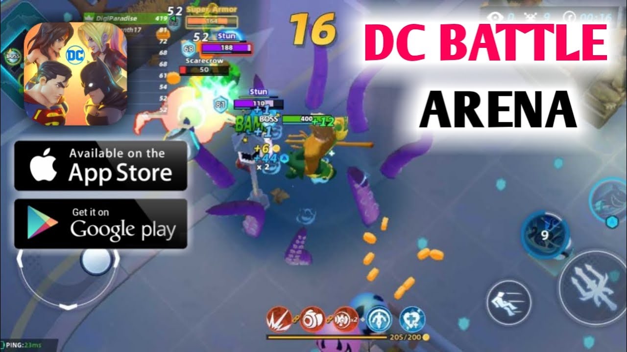 DC Battle arena gameplay | multiplayer game | DC | android & ios ...