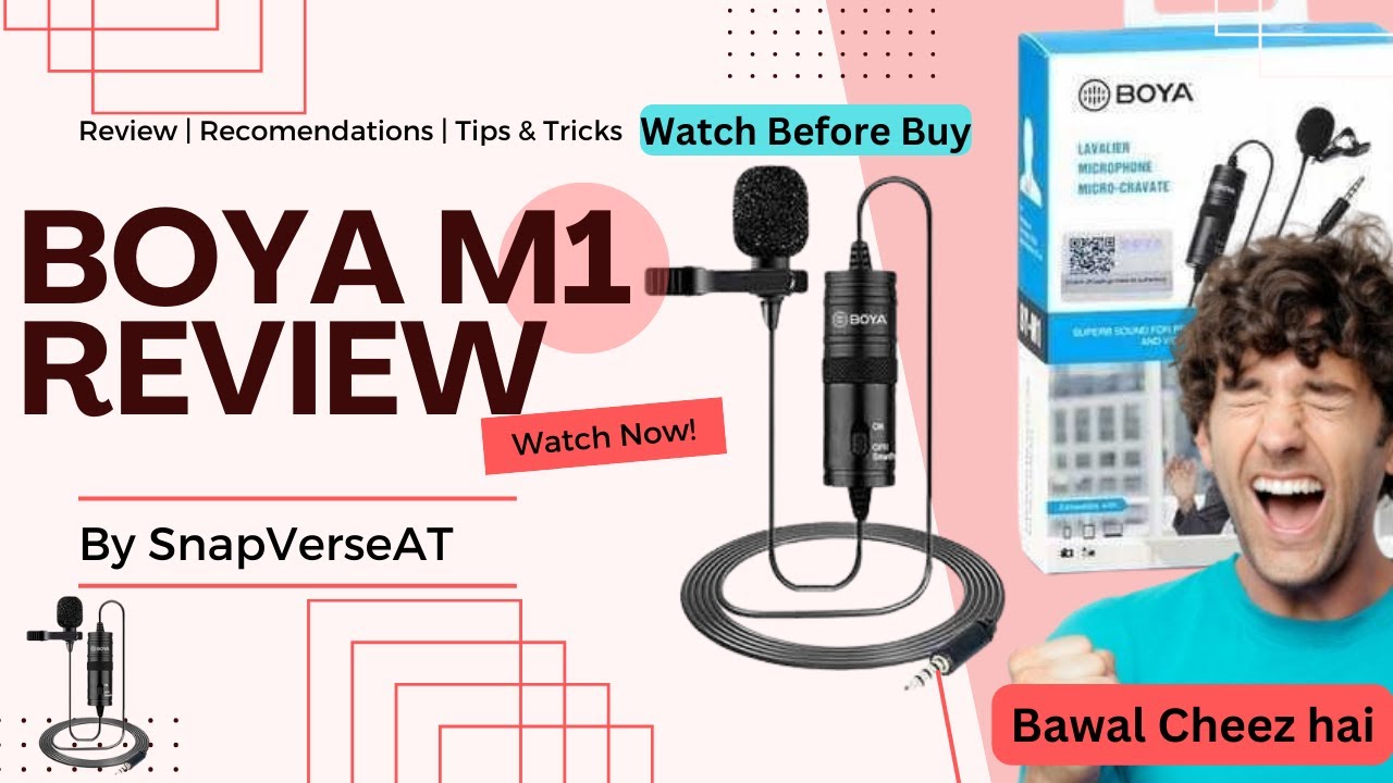 Boya m1 mic review in 2025 | Boya M1 Mic Setup | boya m1 mic ko use kaise kare | SnapVerseAT ...