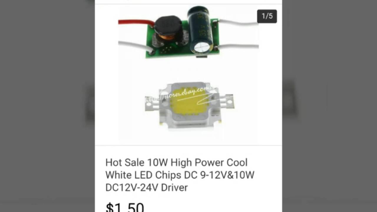 led 10w 12v - YouTube