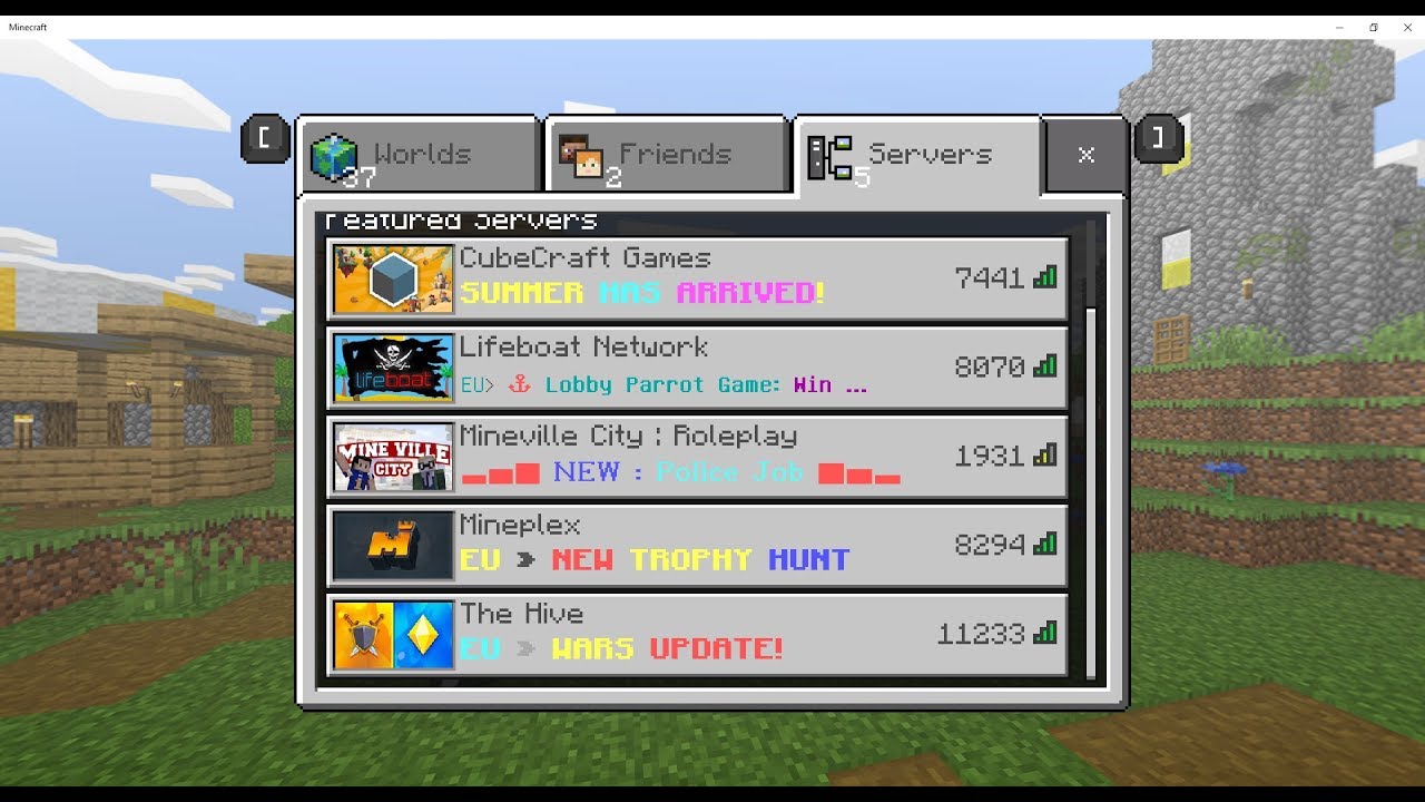 Minecraft: PC - The Five Featured Servers - No Talking - YouTube