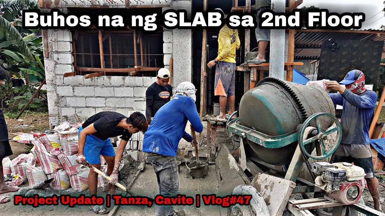 Buhos na ng SLAB sa 2nd Floor | Project Update | Tanza, Cavite | Vlog ...