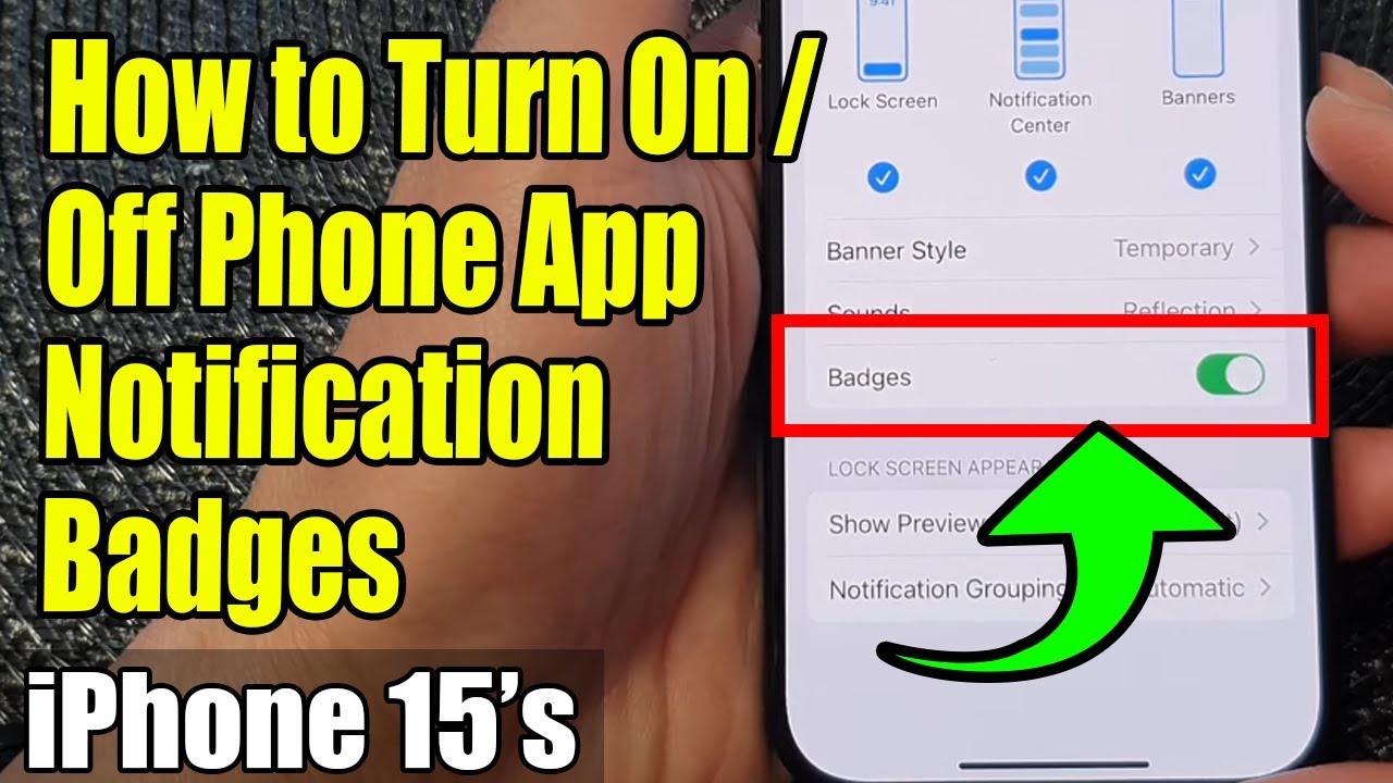 iPhone 15/15 Pro Max: How to Turn On/Off Phone App Notification Badges ...