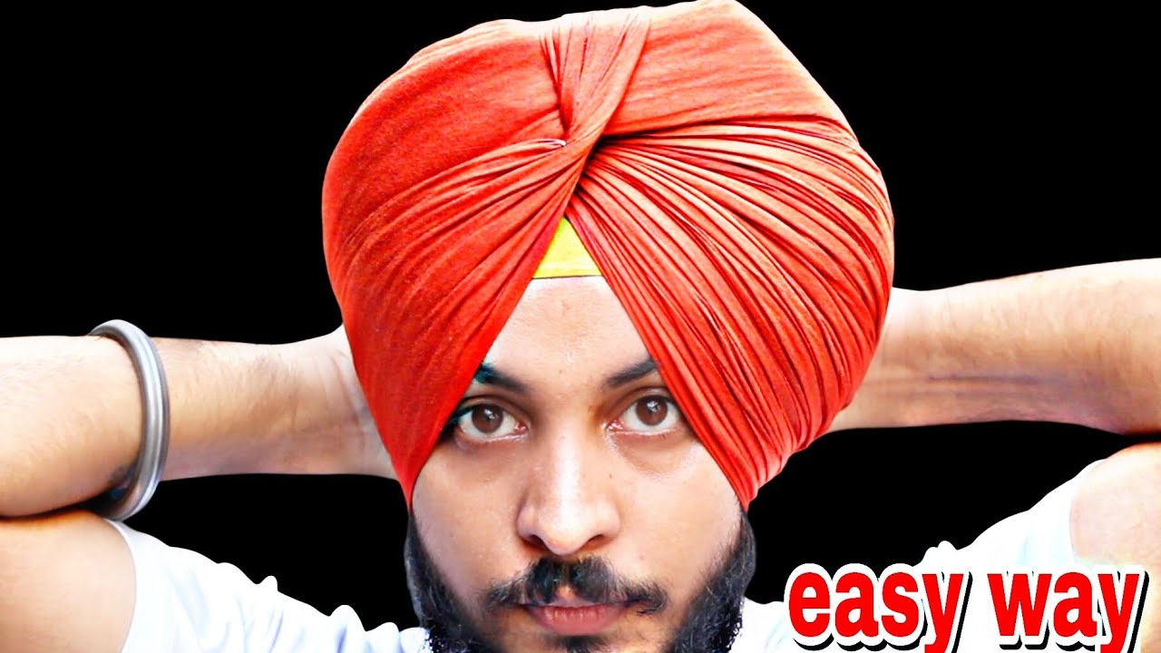 how to tie free style wattan wali pagg with base ...