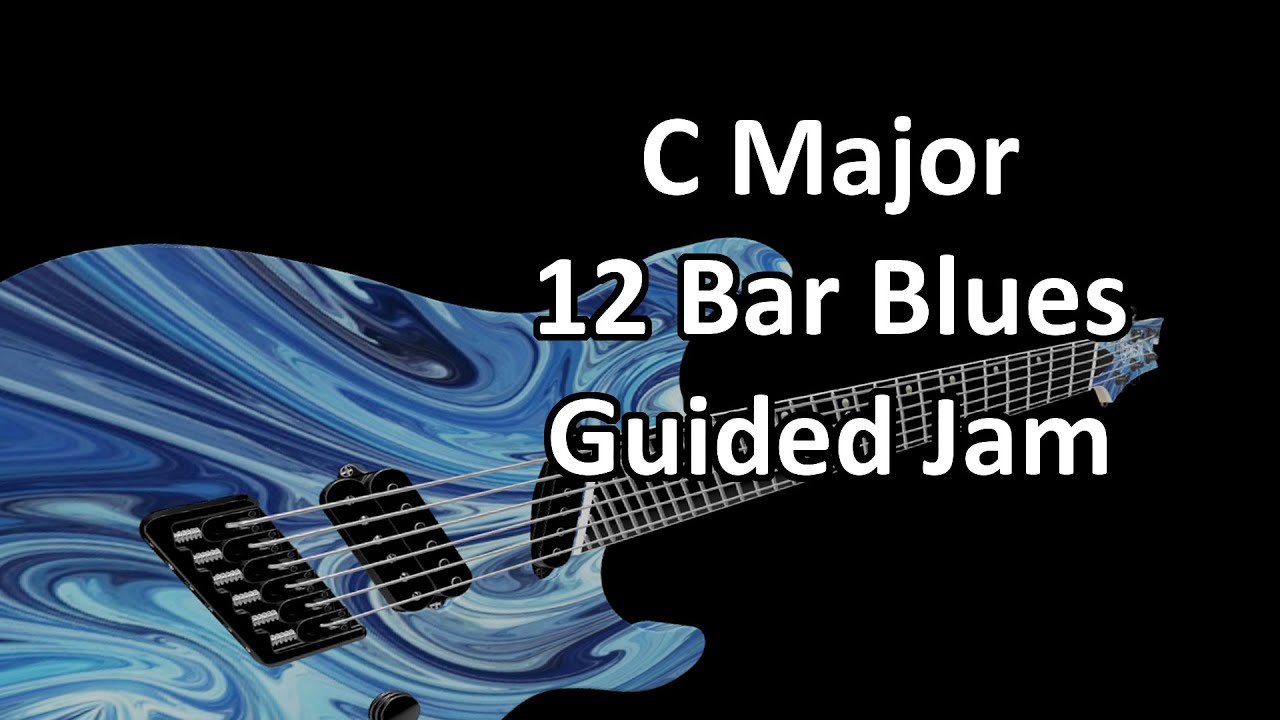 C Major 12 Bar Blues Backing Track and Guided Jam 60BPM - YouTube
