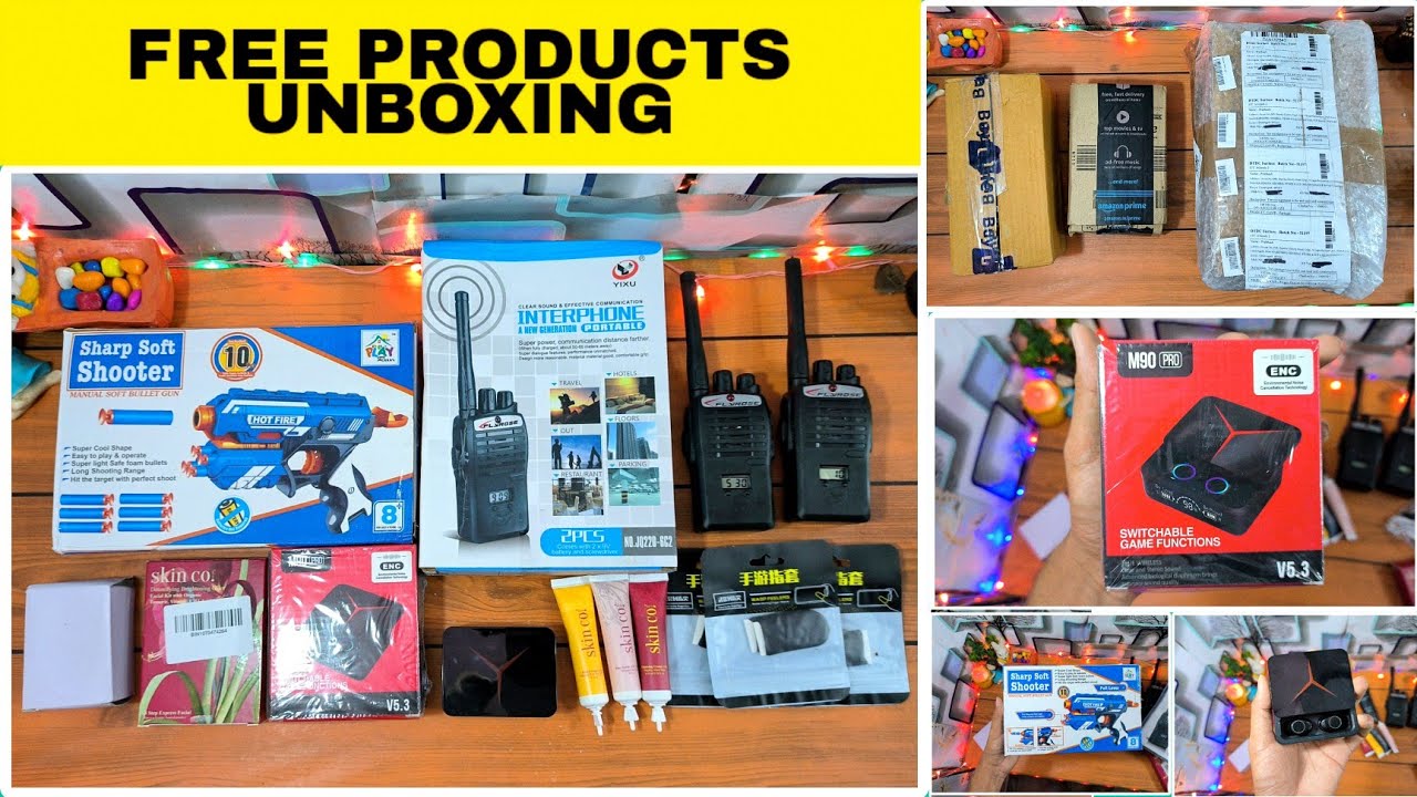 Free Products Unboxing ll Free sample products unboxing l Free products ...