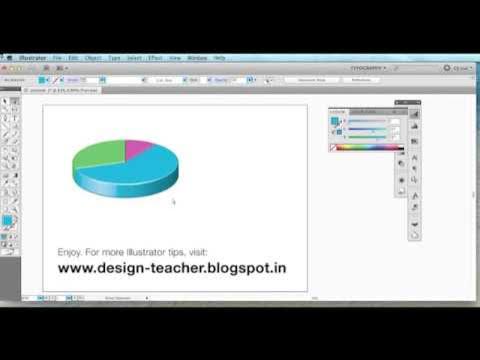 Stunning 3D pie charts in Adobe Illustrator - HD - YouTube