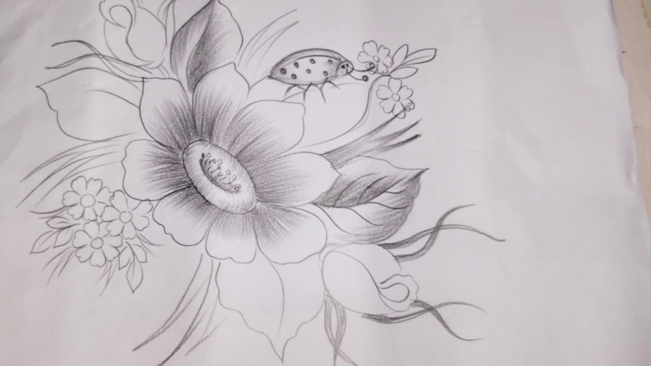 Drawing class tutorial part-11 phool partti wali class | flower design ...
