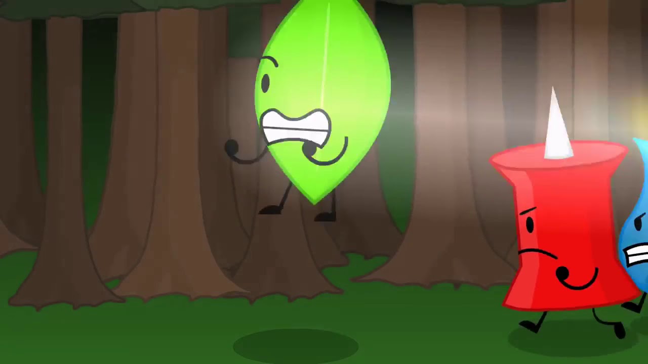 Leafy is Running in the 90s BFDI Death Scene - YouTube