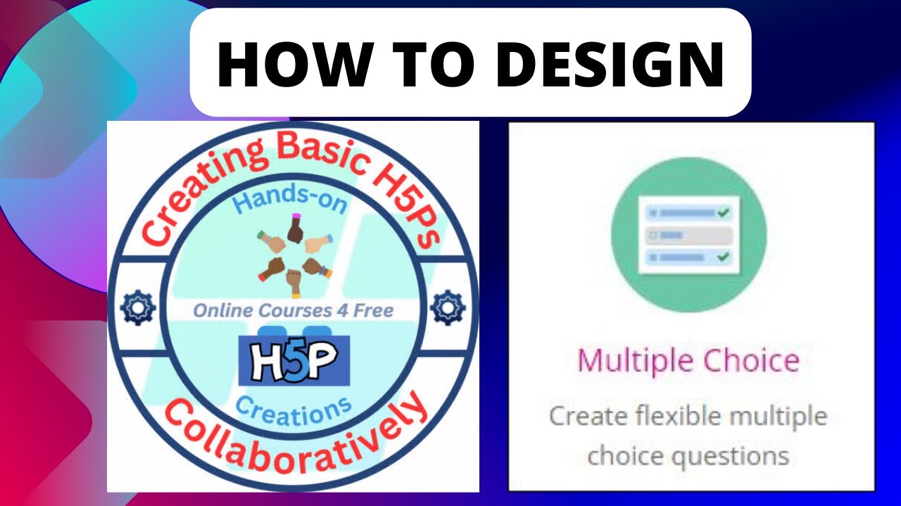 Creating a "Multiple choice" H5P activity type (black icon)(tutorial ...