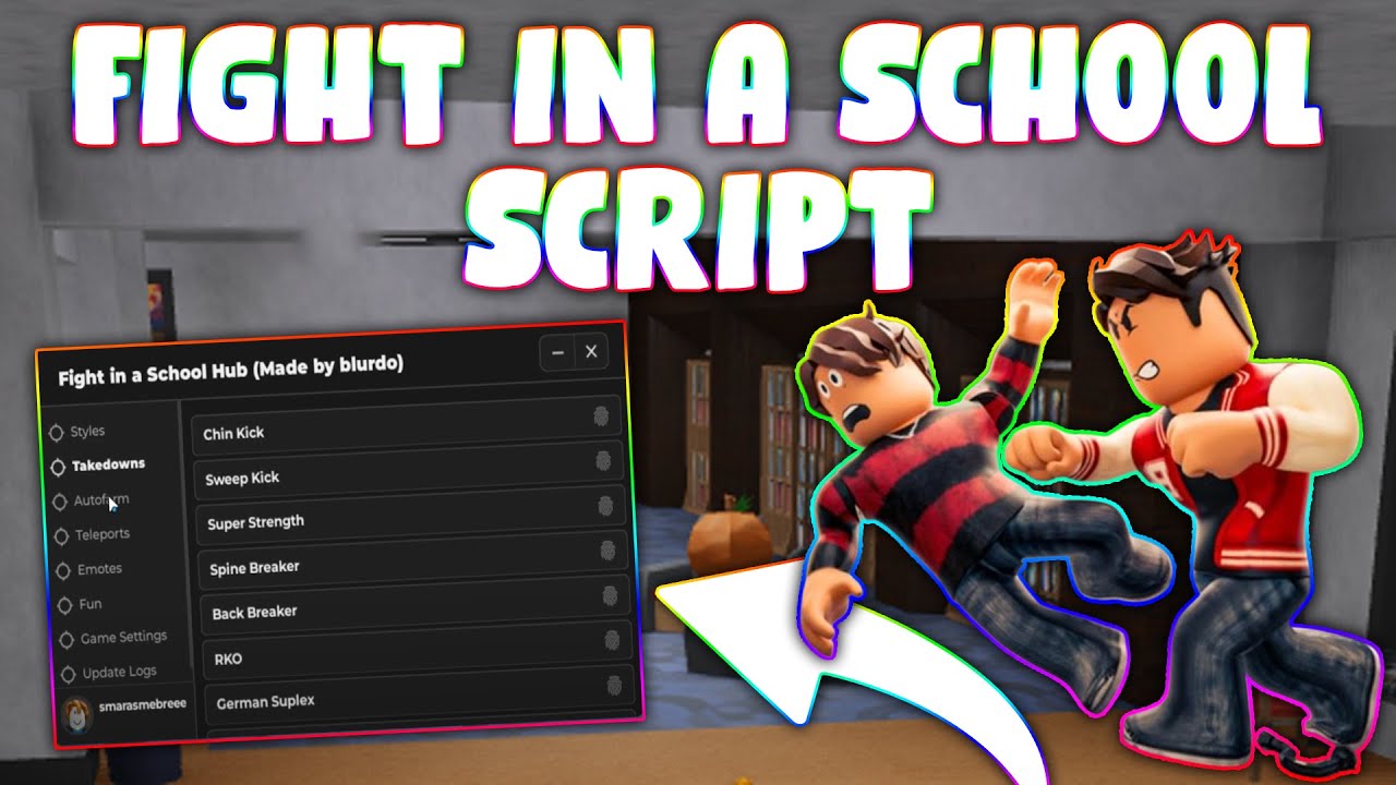 *NEW* fight in a school Script (PASTEBIN 2024) (AUTO ATTACK , HEAVY ...