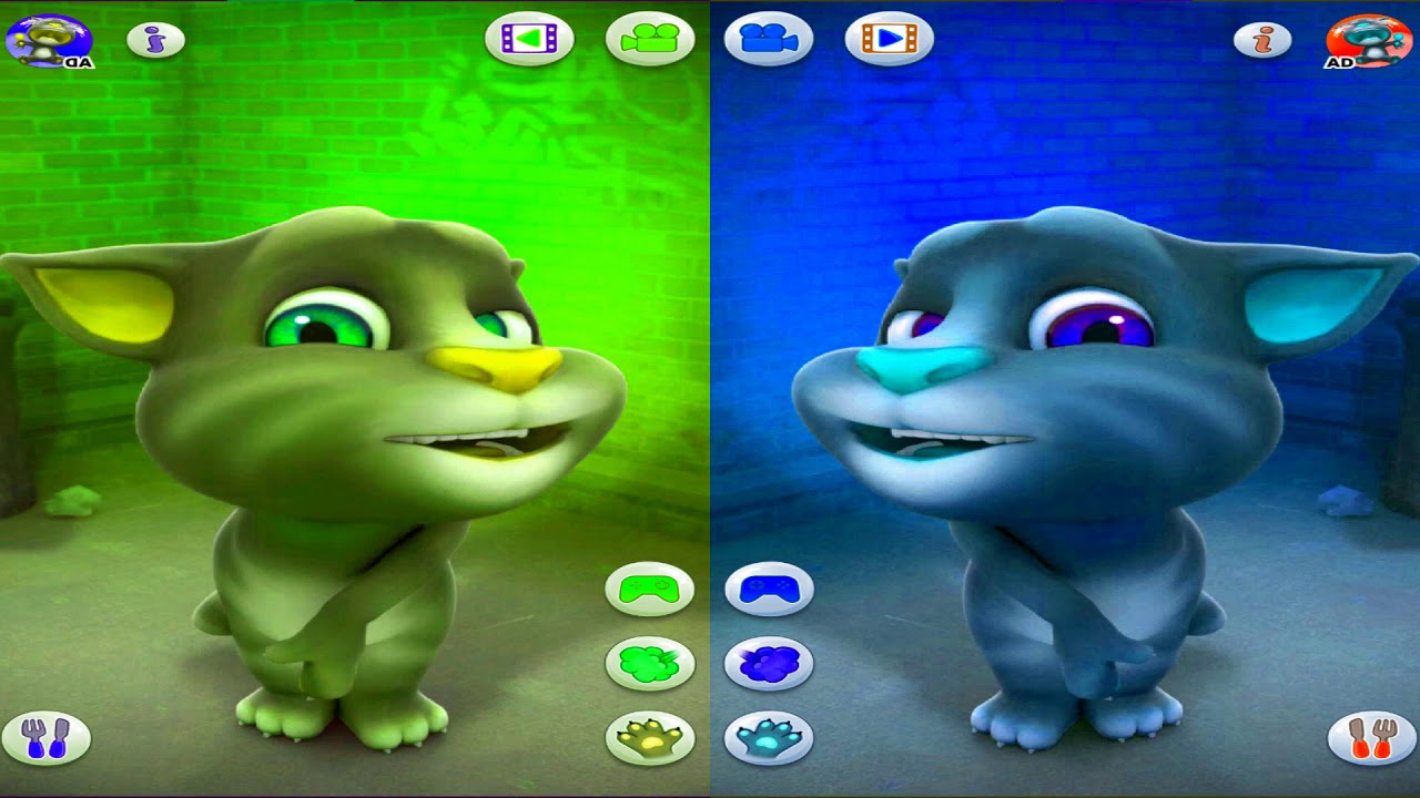 Learn Colors x2 in My Talking Tom Funny Colors | Learn Colors with My ...