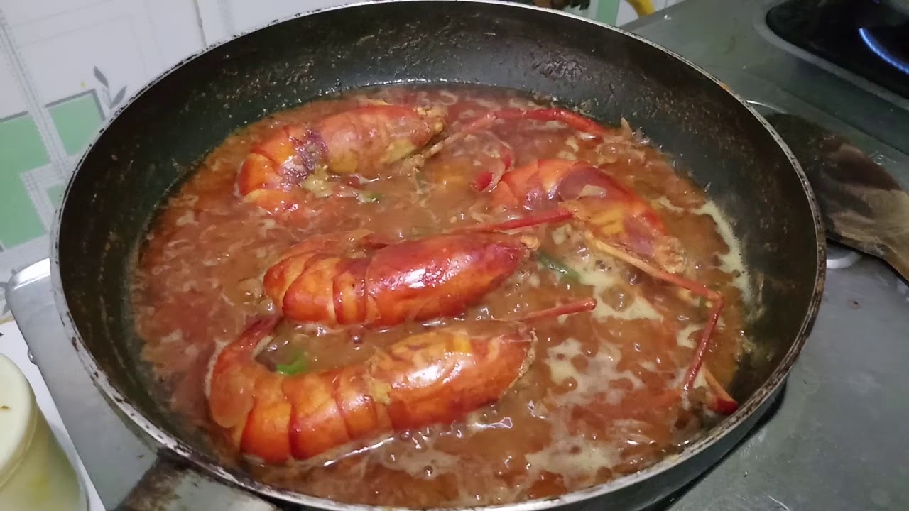 Lobster Jhal fry Recipe/Chingri jhal fry recipe - YouTube