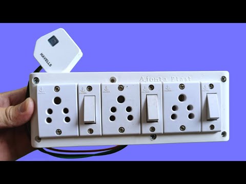 How to make 3 Switch 3 Socket Board Wiring | 3 Switch 3 Socket ...