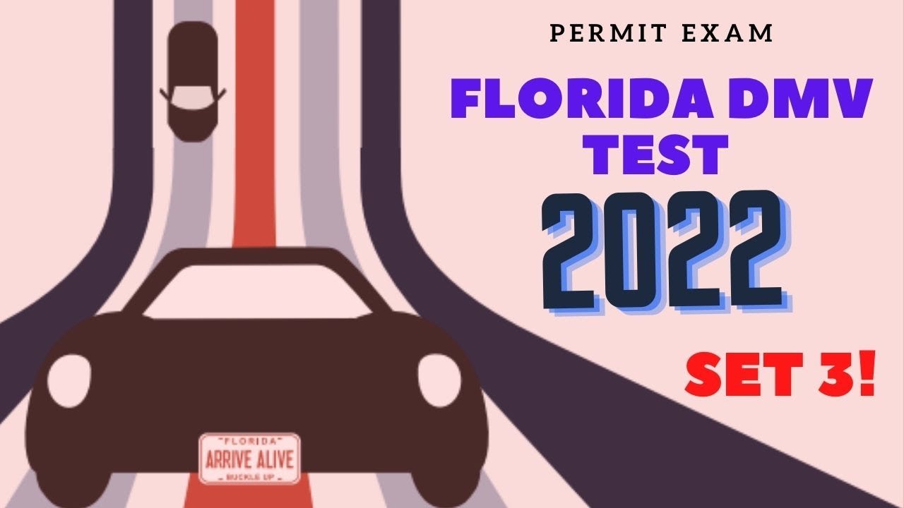 Florida DMV driver license written test practice set 3 - YouTube