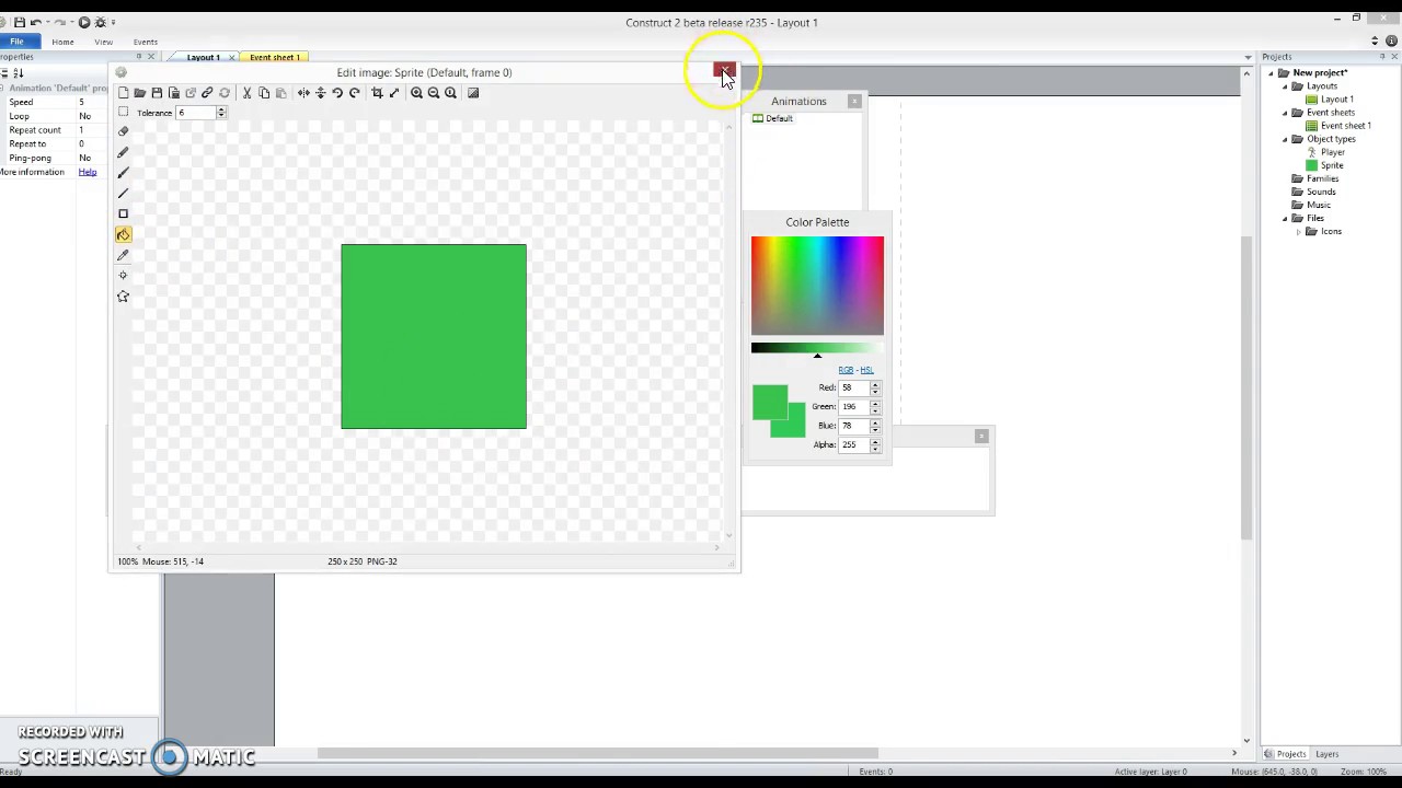 Simple platformer in Construct 2 - video 1 - YouTube