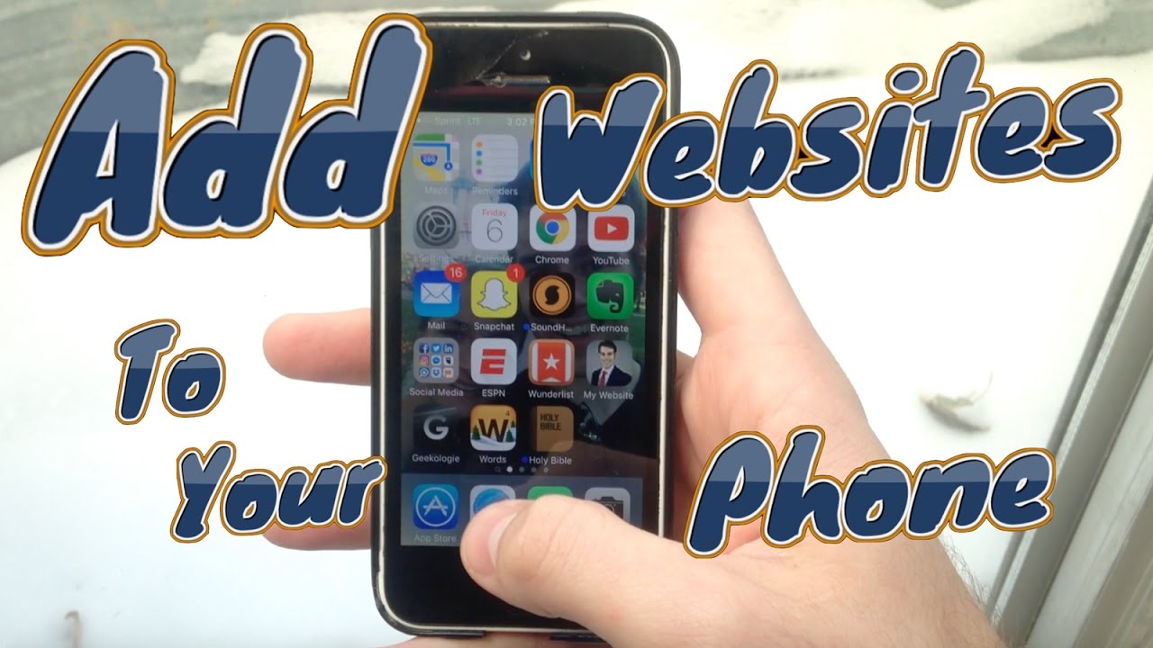 How to Add Websites to the Home Screen on Any Smartphone or Tablet ...