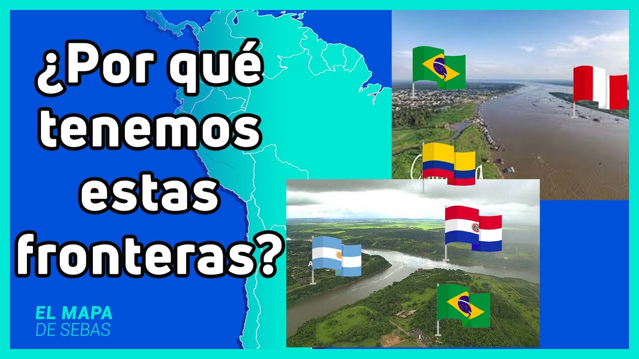 🏔Las FRONTERAS NATURALES de SUDAMÉRICA [Ríos, lagos y relieves que ...