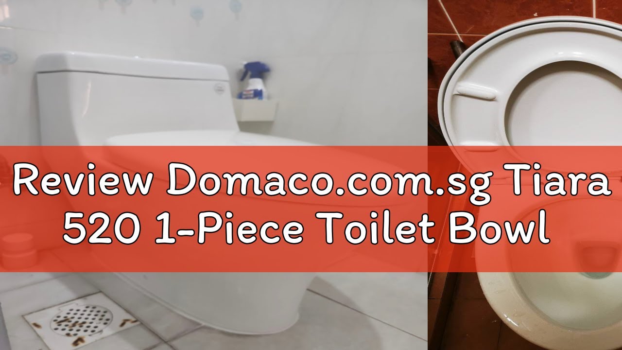 Review Domaco.com.sg Tiara 520 1-Piece Toilet Bowl - YouTube