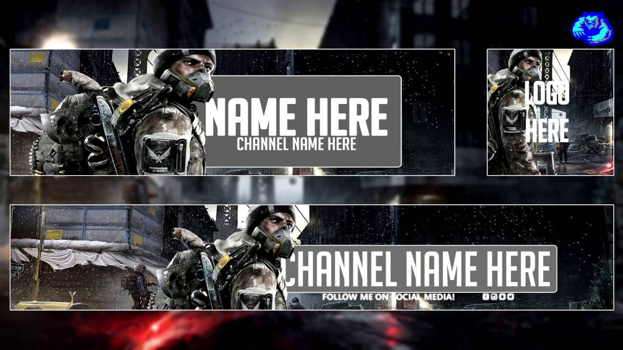 Free GFX: Template Tom Clancy's The Division (YouTube Banner, Avatar ...