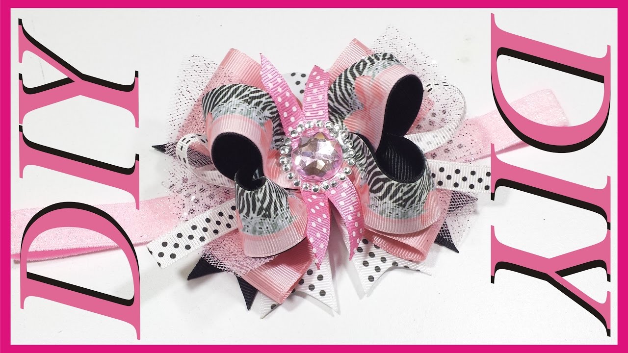 Como Hacer Lazos DIY #26 Lazo Boutique Fantasia - YouTube