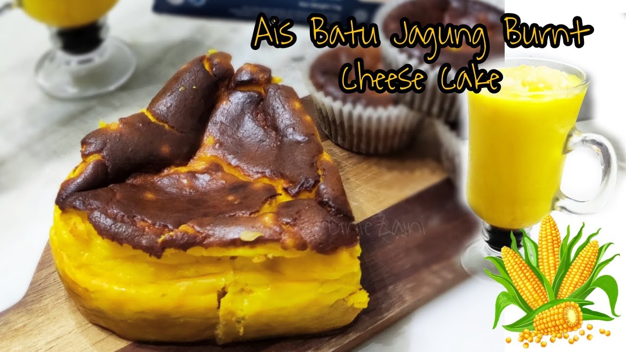 Ais Batu Jagung Burnt Cheese Cake (Make-it Malaysian-lah!) - YouTube