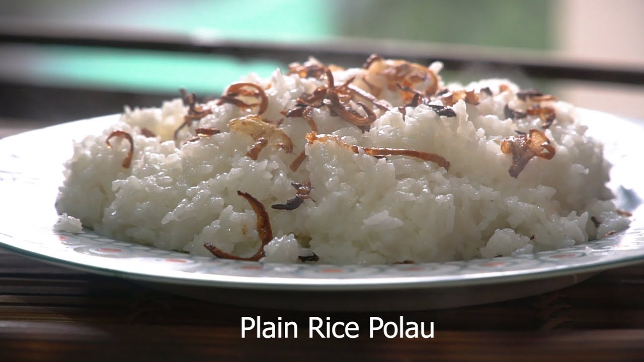 Plain Rice Polao... ঘি ছাড়া মাত্র ২০ মিনিটে ঝরঝরে সাদা পোলাও রান্না ...